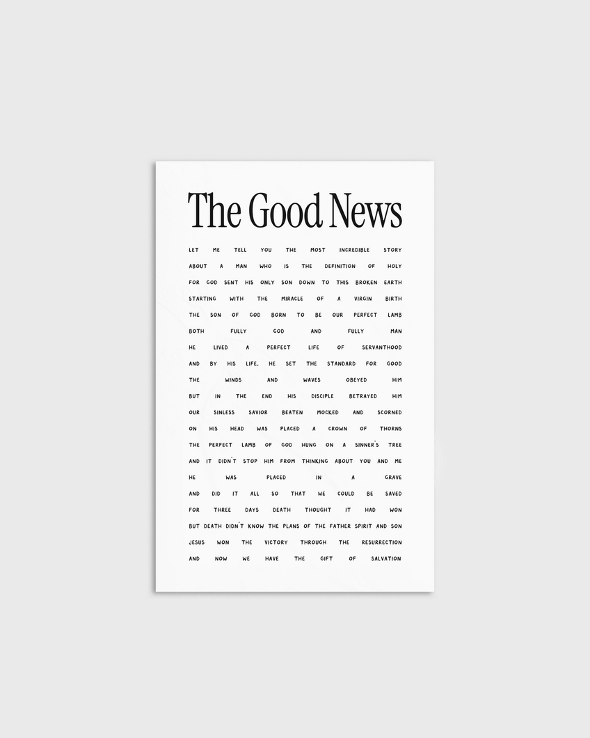 "Good News Poem" 11x17 Print – Proclamation Coalition