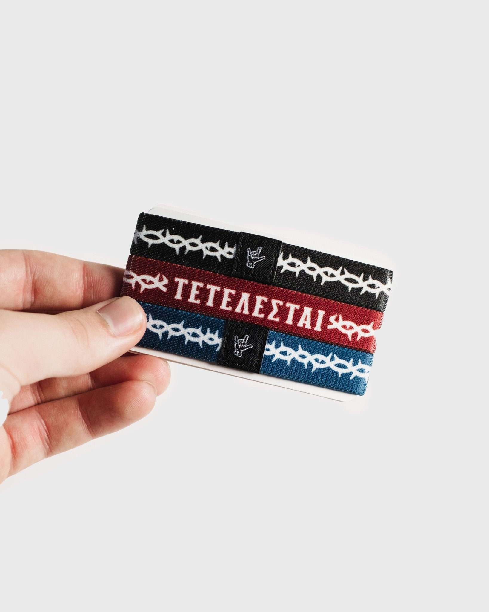 "It is Finished X Crown of Thorns" Elastic Bands – Proclamation Coalition