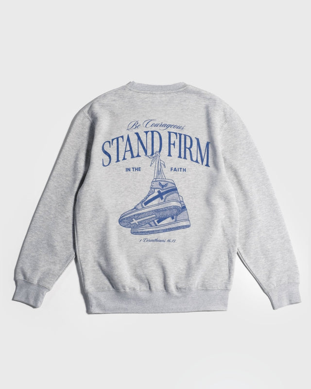 "Stand Firm X Stay True" Heather Grey Crewneck (Clear-Out ...