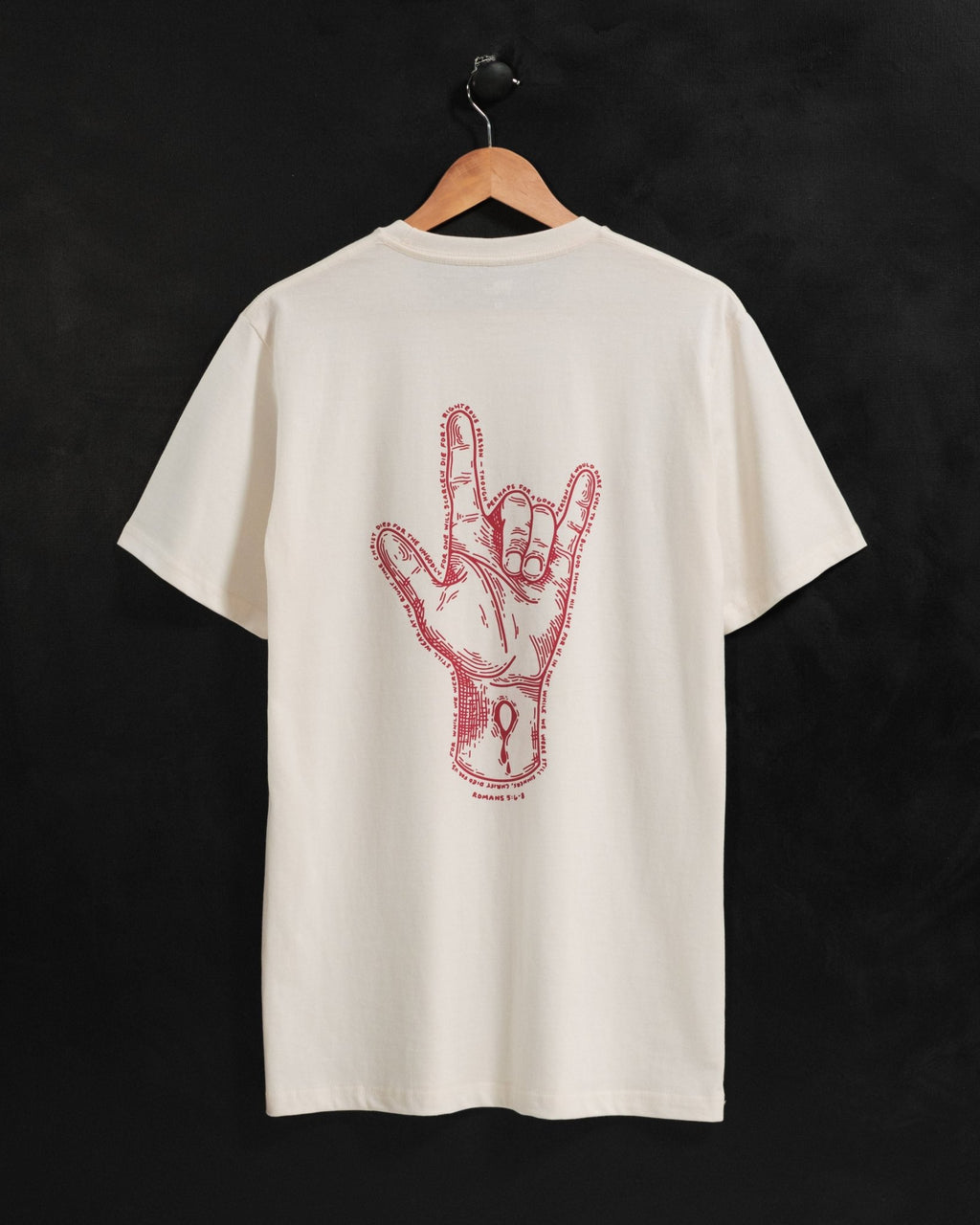 "While We Were Still Sinners" Ivory Tee – Proclamation Coalition
